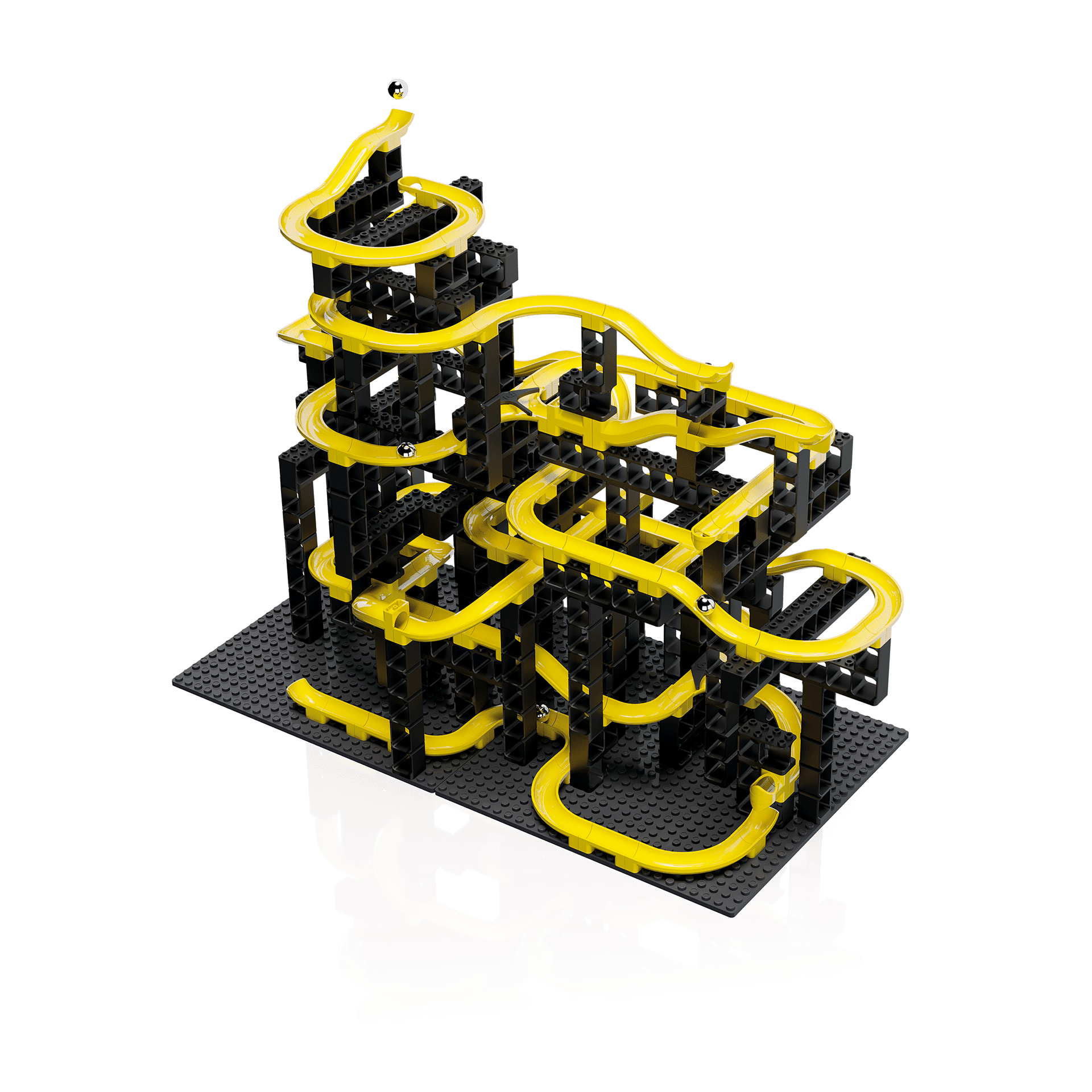 Jucărie STEM Marble Run 'PI', starter set Hubelino, (214 piese) - Mara ...