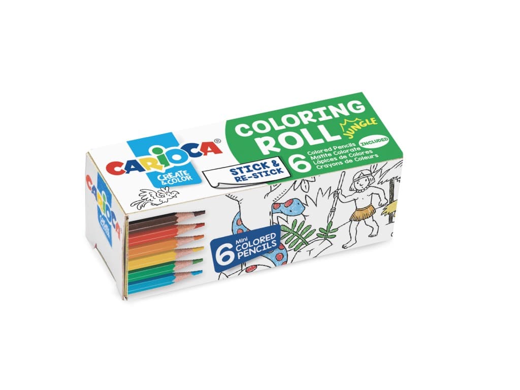 Mini Rola de colorat, Jungle Coloring Roll, Carioca, 85x10 cm - Mara ...
