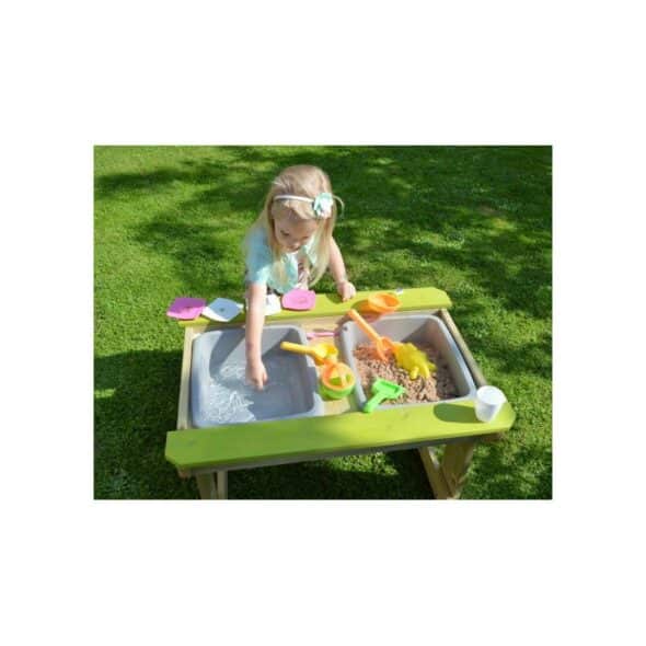 Masă de picnic senzorială cu loc pentru nisip și apă - Mara and Tom